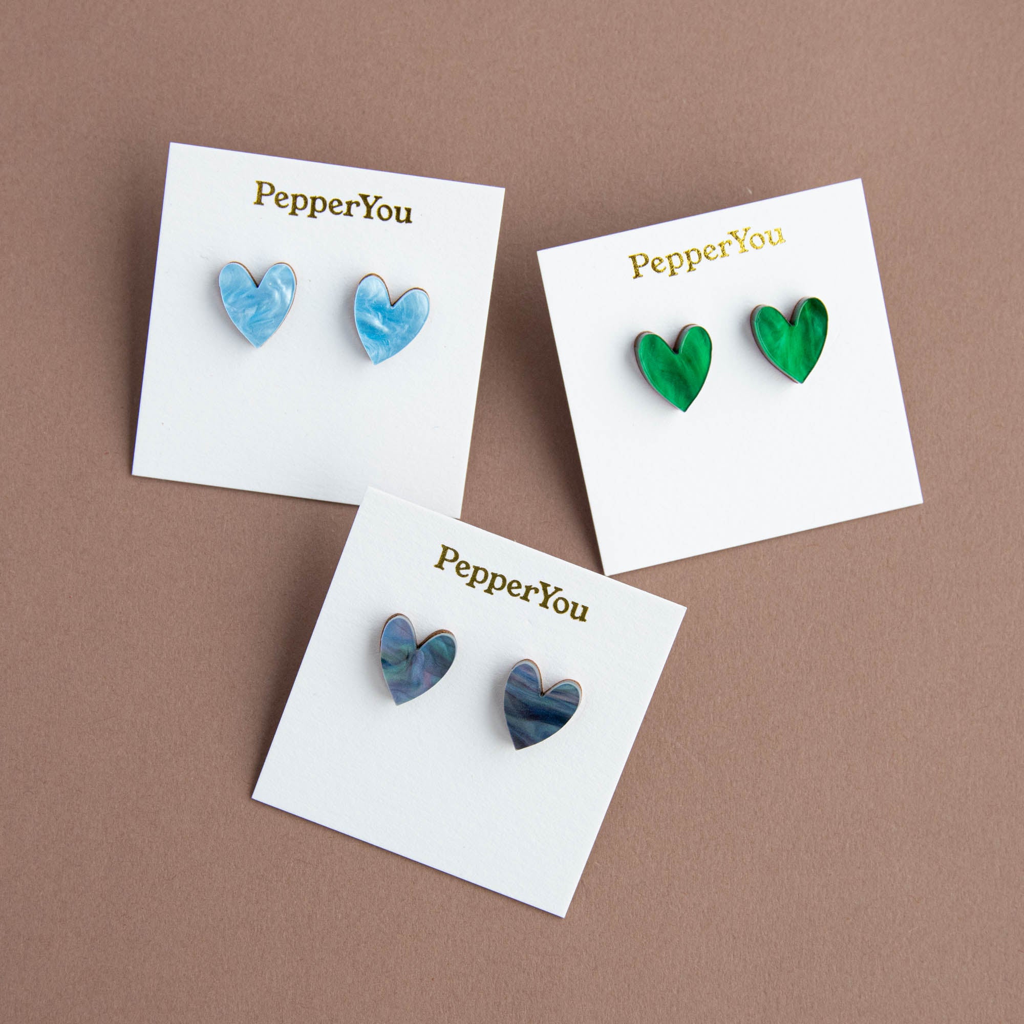 I Heart You Stud Earrings – Pepper You