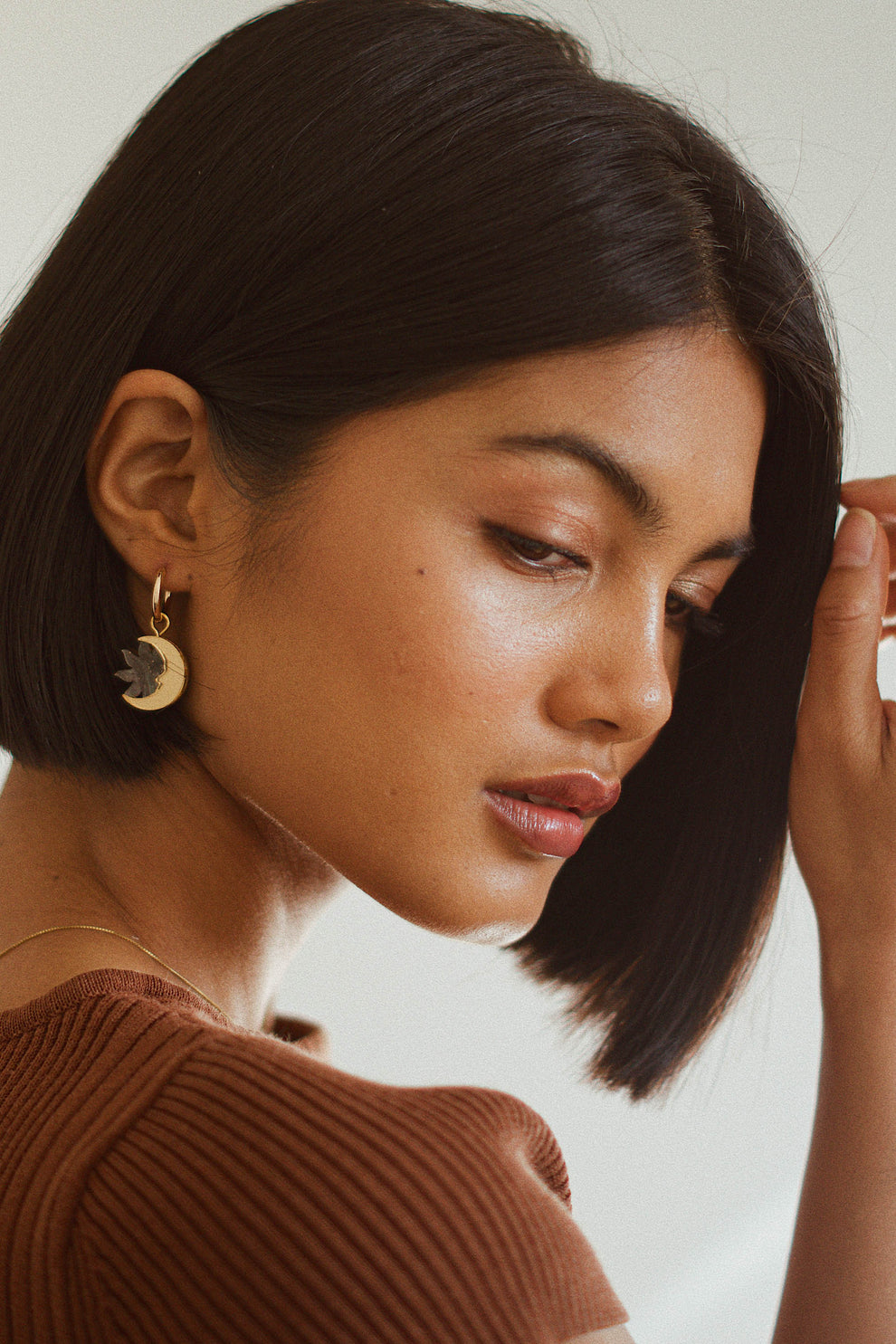 Daydream Sun & Moon Hoop Earrings – Pepper You